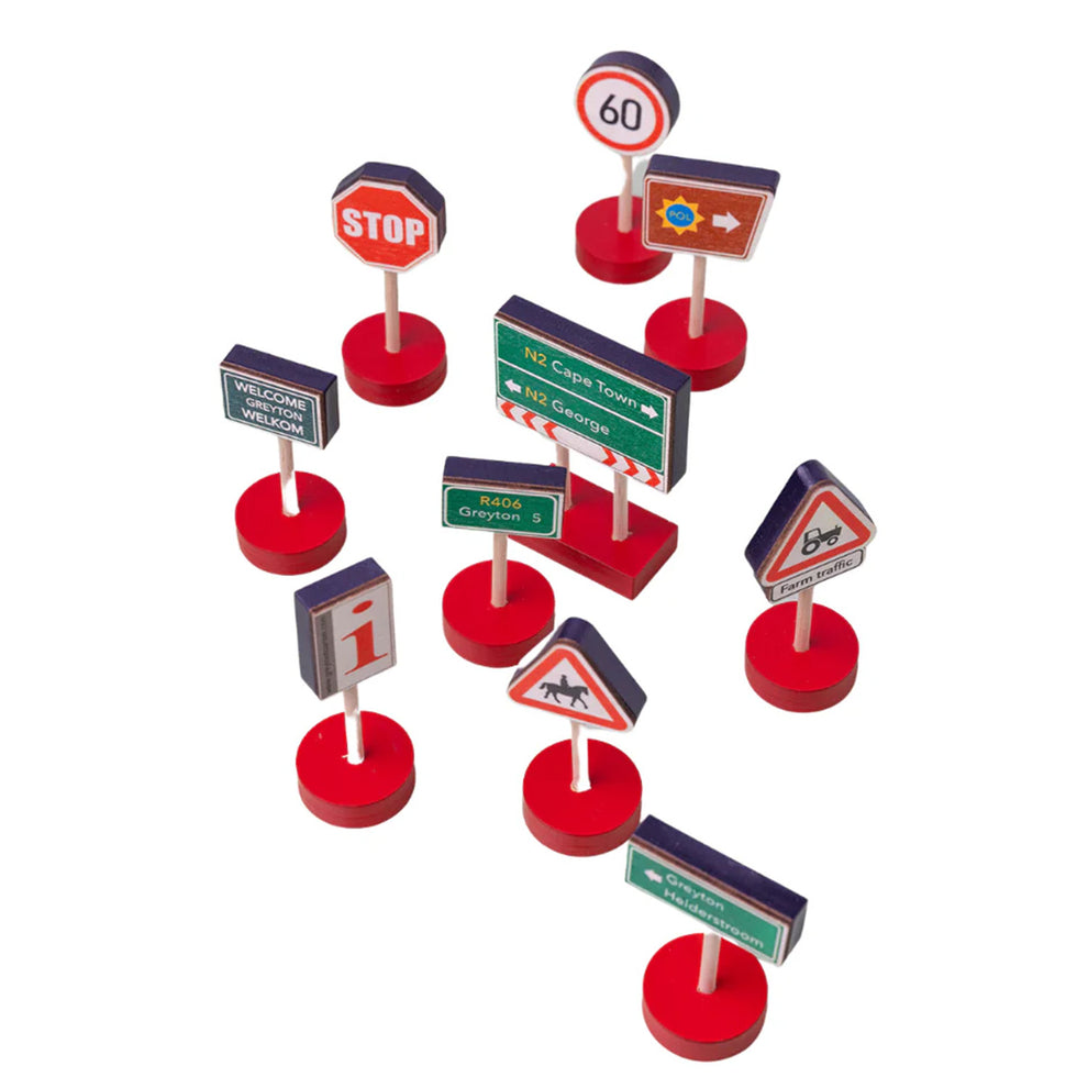 Country Road Signs ~ 10 piece set – Charley's Boxes