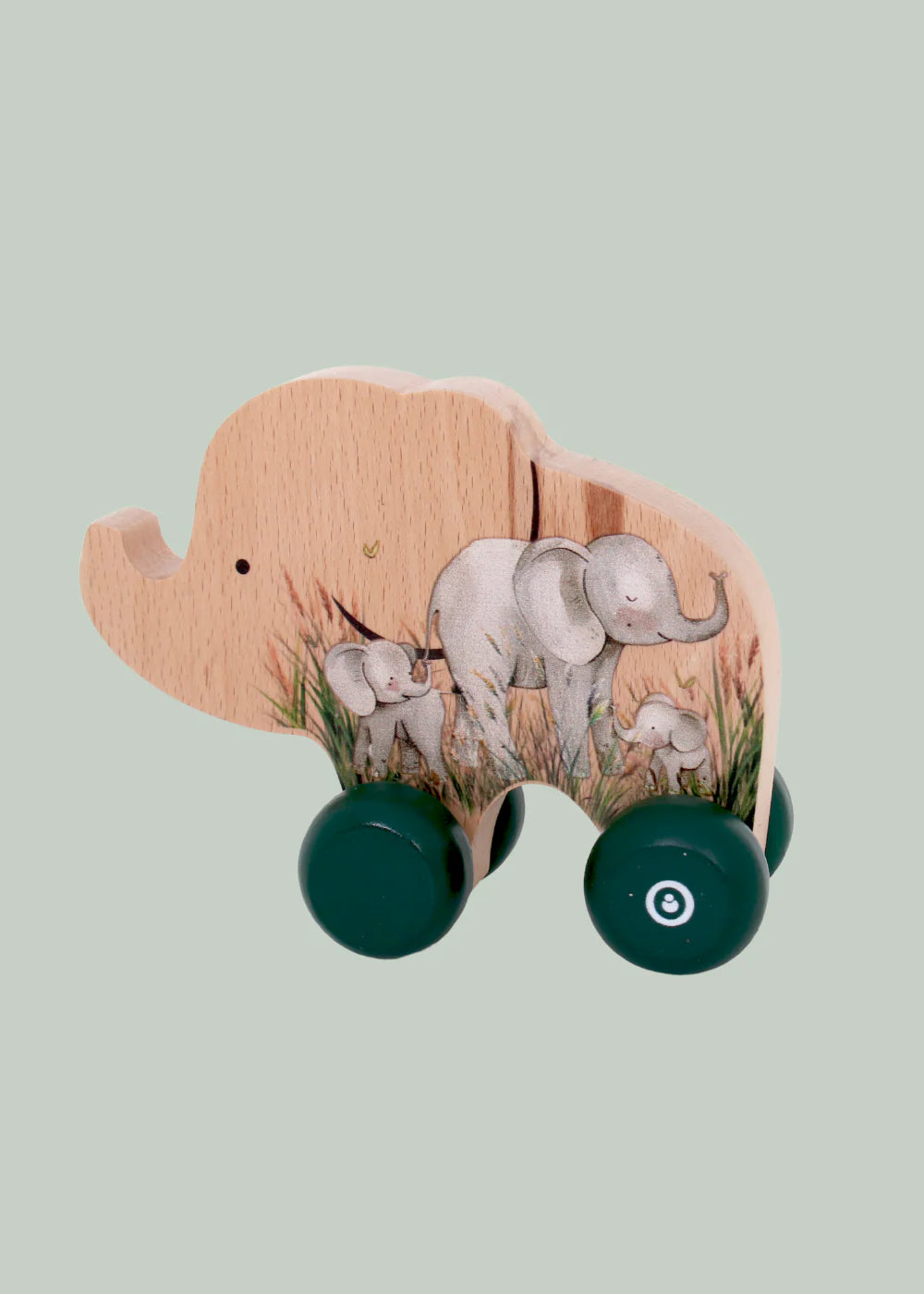 Elephant Push Toy – Charley's Boxes