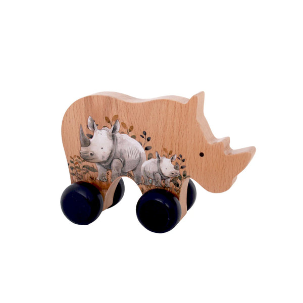 Rhino Push Toy – Charley's Boxes